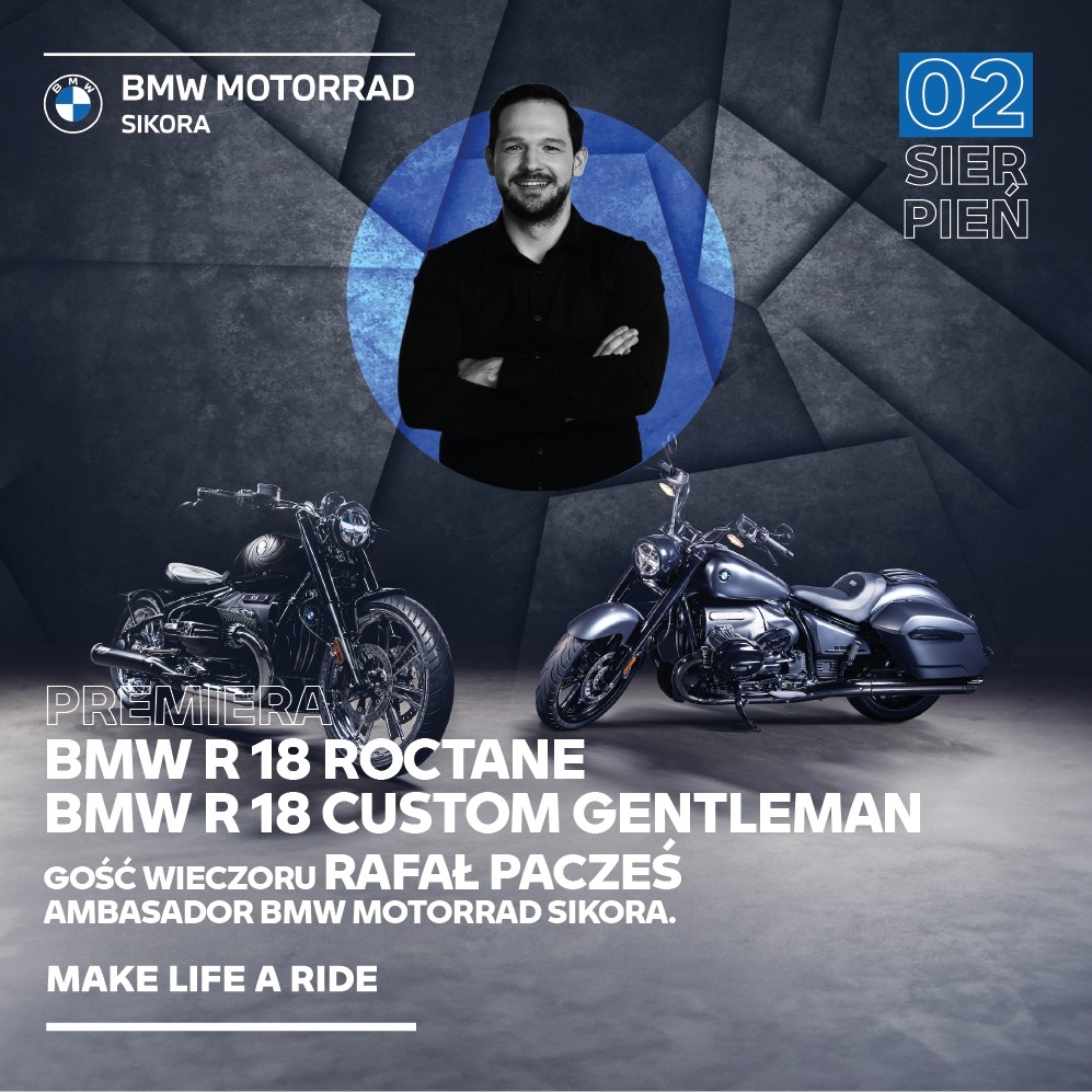 Premiera BMW R 18 Roctane, R18 Custom Gentleman. Gościem wieczoru Rafał ...